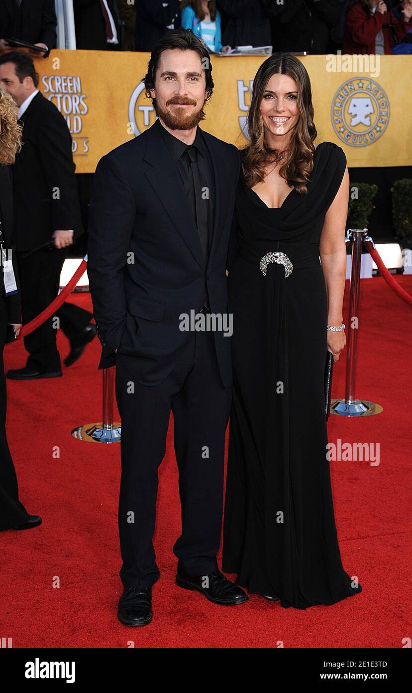Christian bale and sandra sibi blazic hi-res stock photography and ...