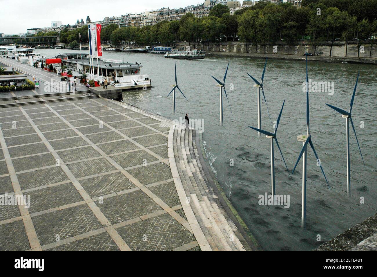 How Paris would look like with aeolian wind turbines everywhere? Photo ...