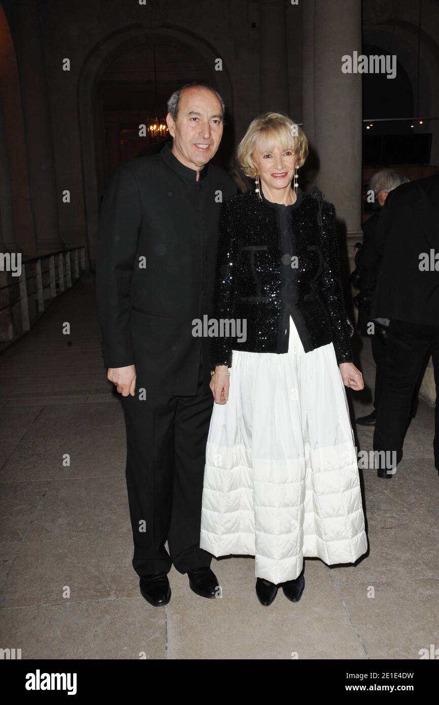 Eve Ruggieri and companion Rachid Khimoune attending the charity gala ...