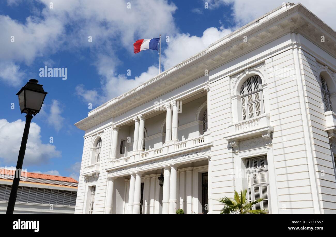 Prefecture of Martinique in Fort-de-France, Martinique, Caribbean Stock ...