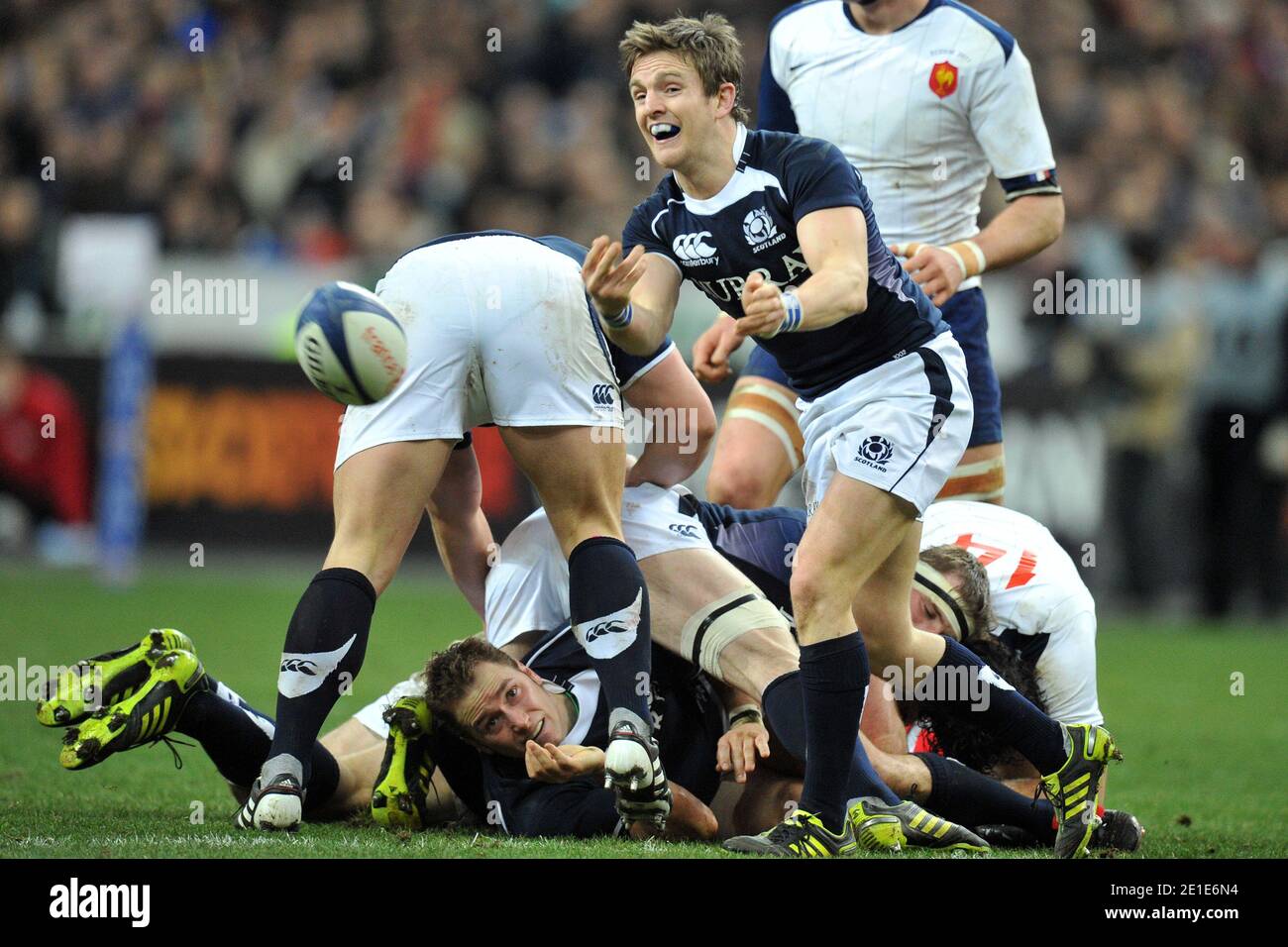Scotland's Rory Lawson during Rugby RBS 6 Nations Tournament , France ...