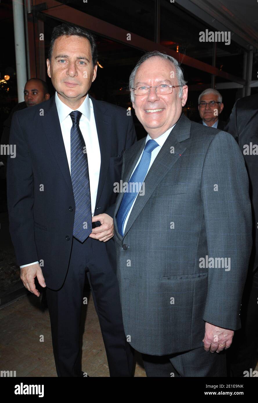 Eric Besson, Richard Prasquier (crif president) during the 'Crif ...