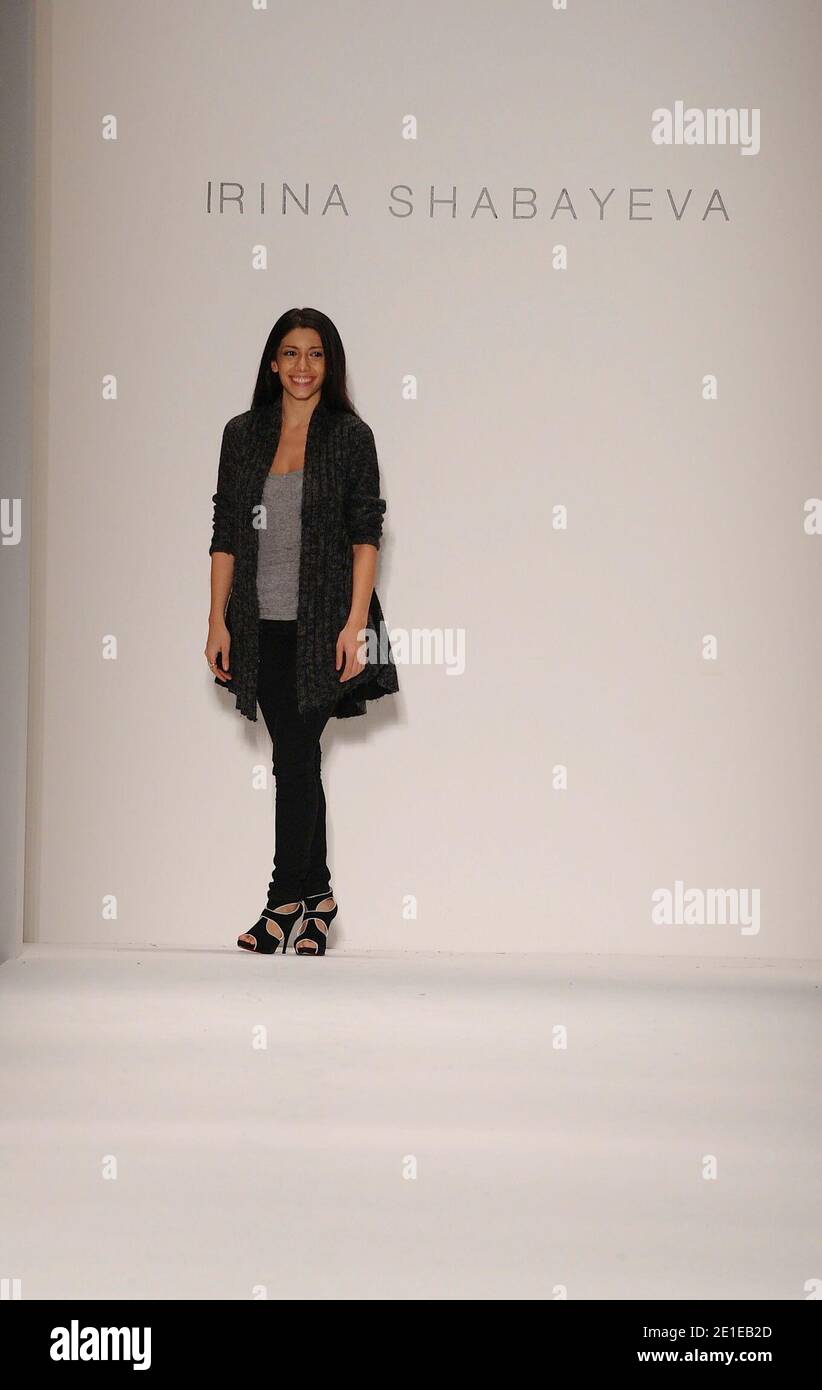 Fashion designer Irina Shabayeva on the runway during the Irina ...