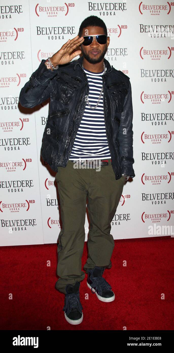 Usher arriving for the Belvedere Vodka's RED TM Special Edition Launch ...