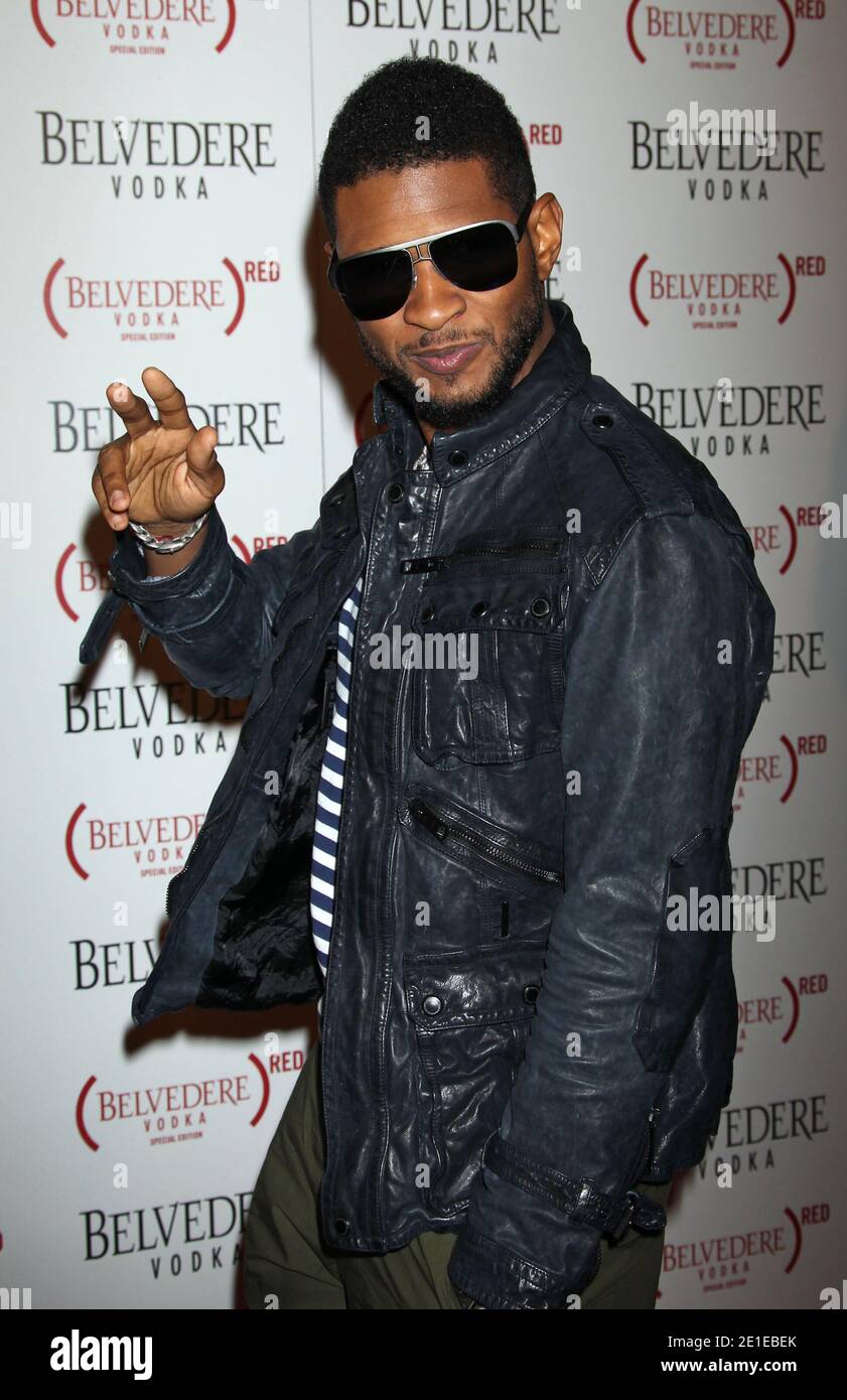 Usher arriving for the Belvedere Vodka's RED TM Special Edition Launch ...