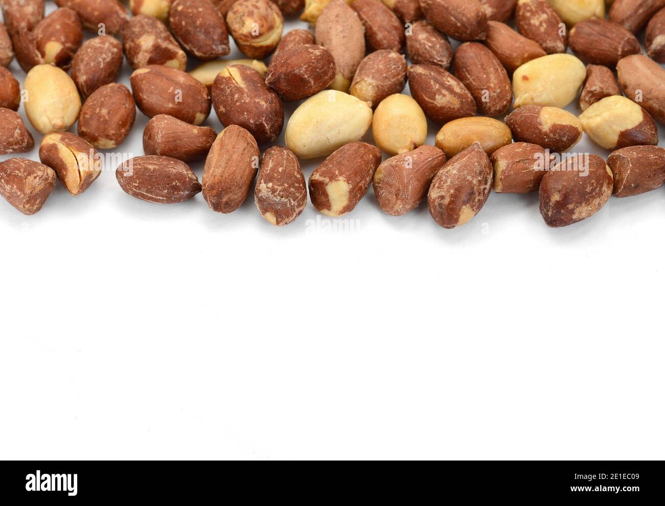 Salted peanuts isolated on white background Stock Photo - Alamy
