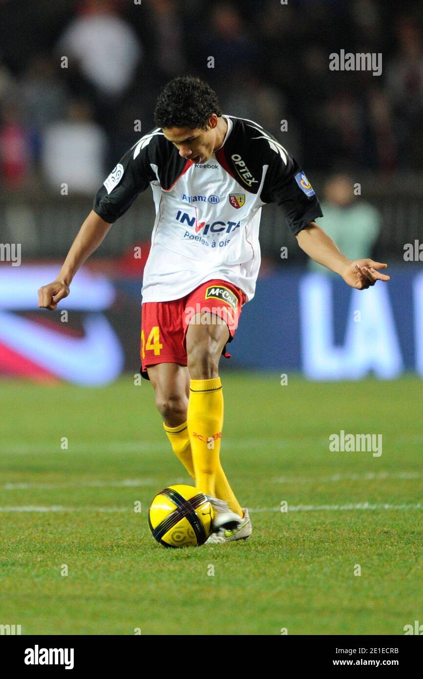 Lens's Raphael Varane during French First League soccer match, Paris ...