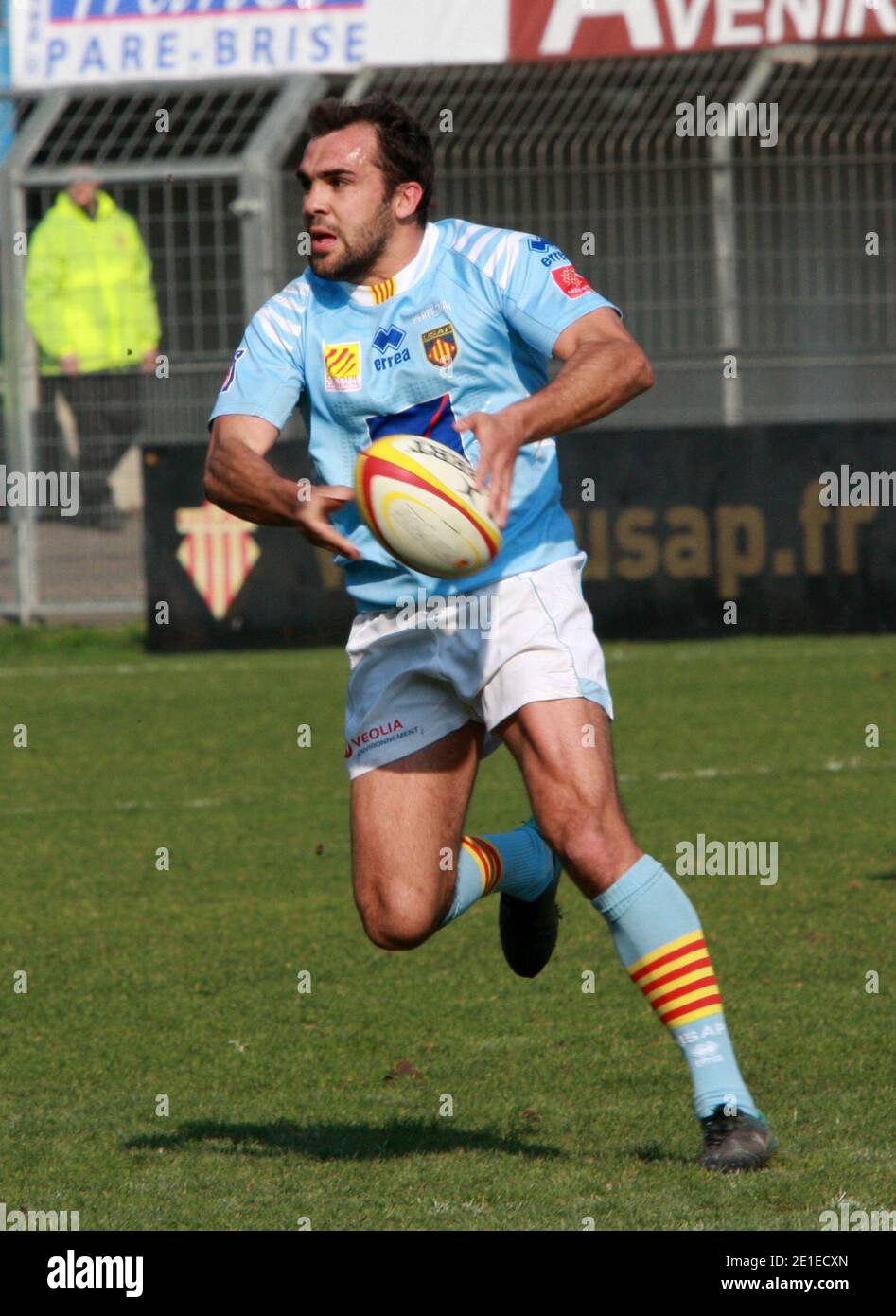 USA Perpignan's David Marty during French Top 14 Rugby match, USA ...