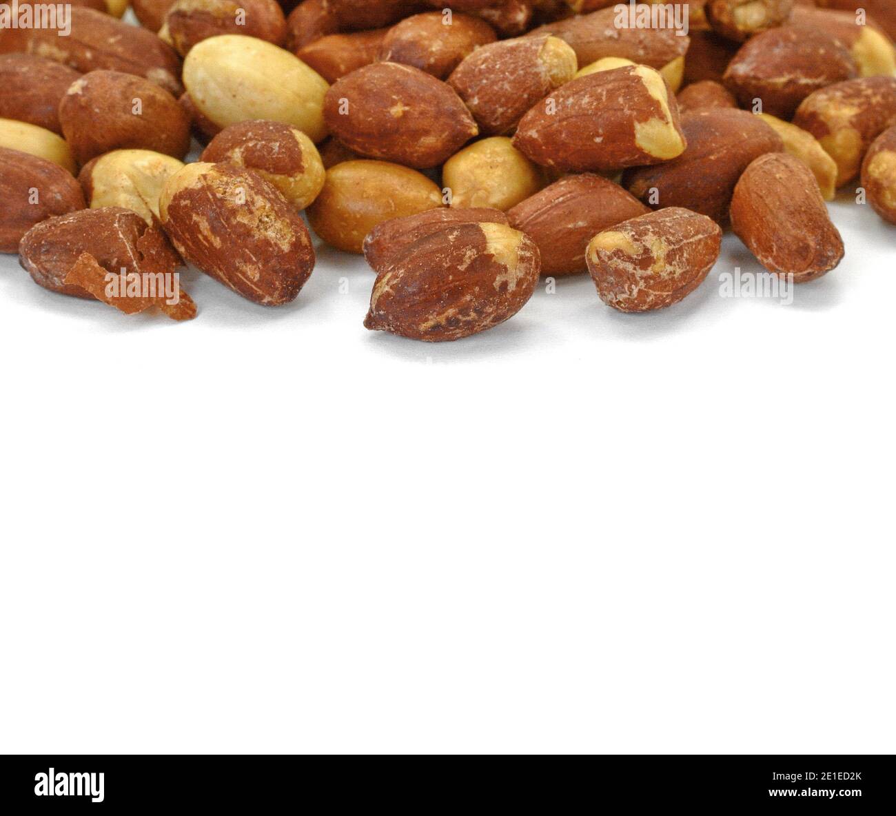 Salted peanuts isolated on white background Stock Photo - Alamy