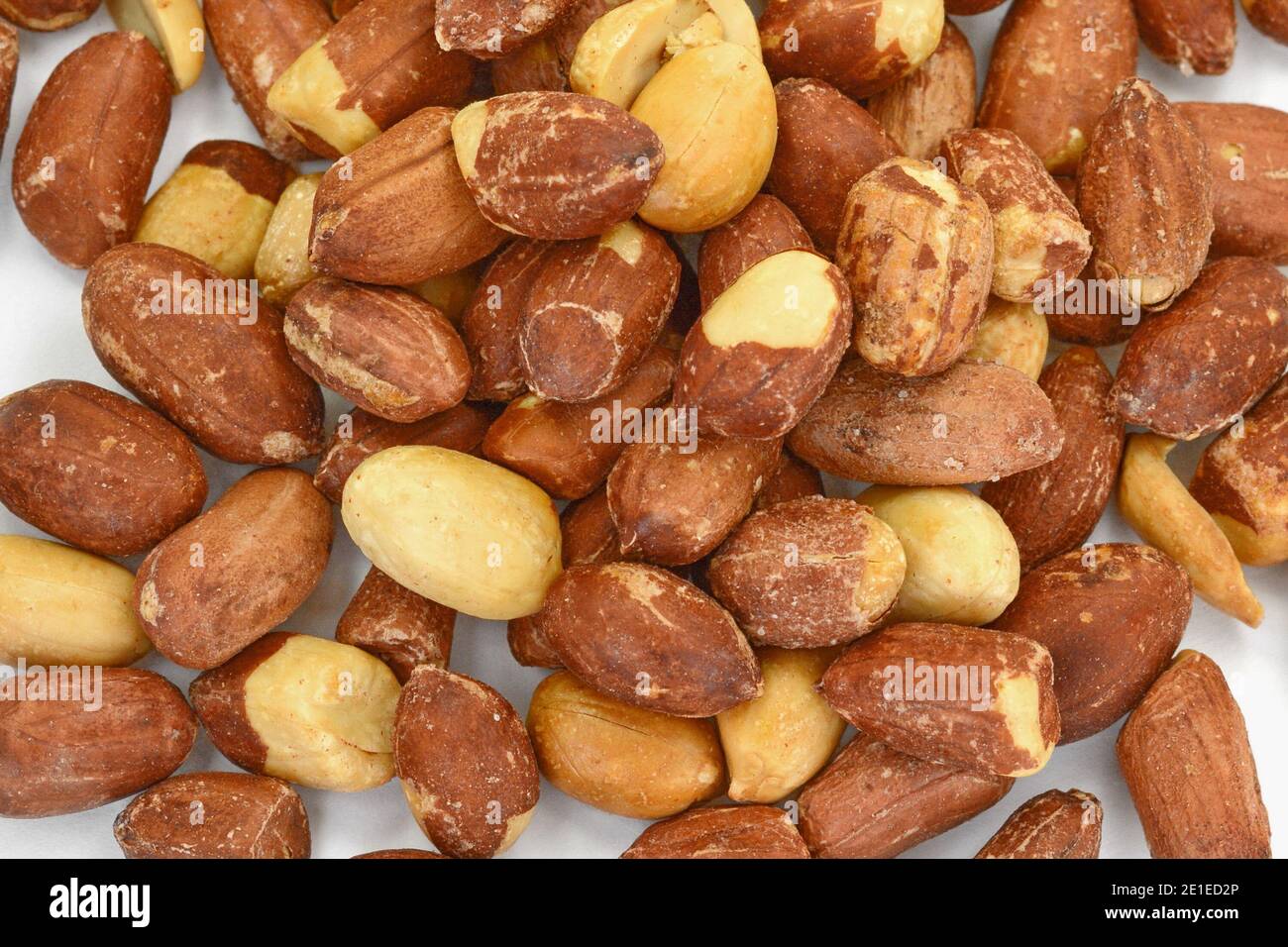 Salted peanuts isolated on white background Stock Photo - Alamy