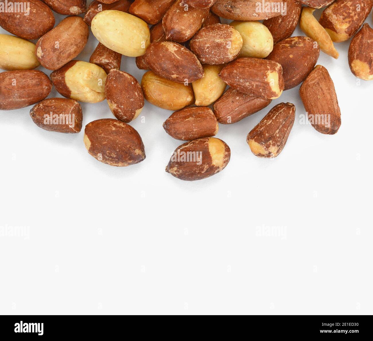 Salted peanuts isolated on white background Stock Photo - Alamy