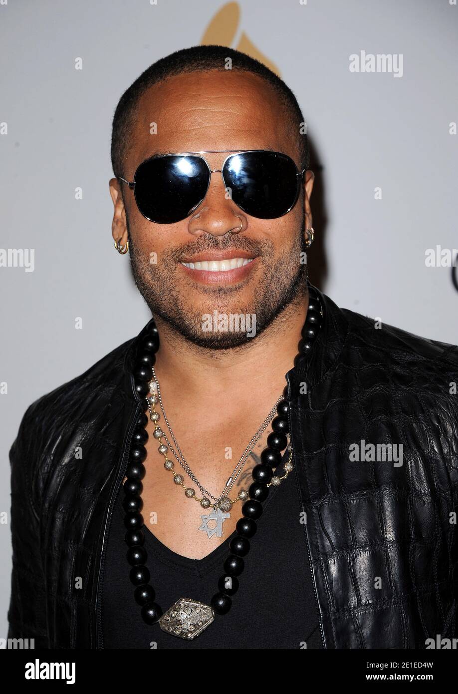 Lenny Kravitz arriving at the 2011 Pre-GRAMMY Gala & Salute to industry ...