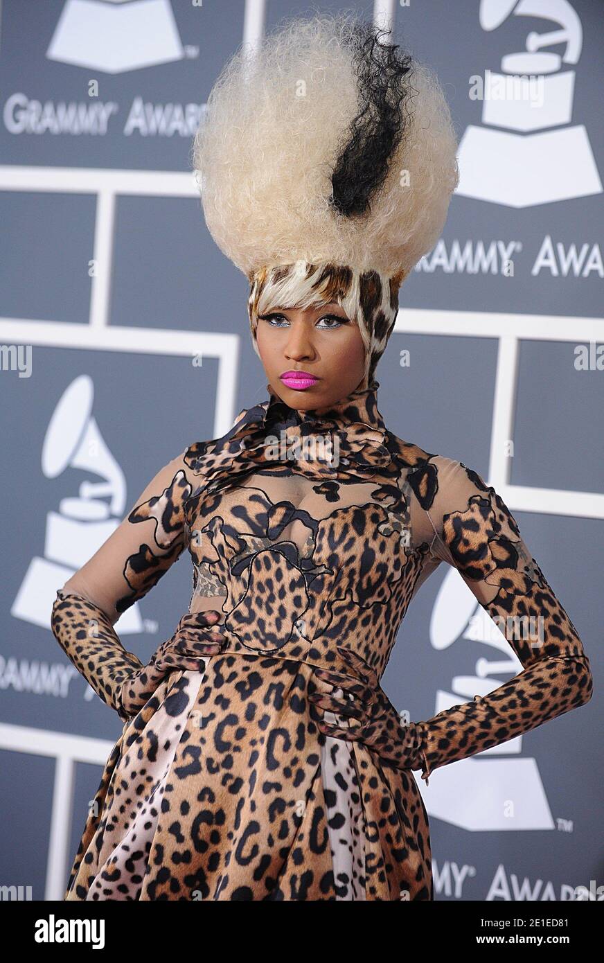 Nicki Minaj arriving at the 53rd Annual Grammy Awards held at the ...
