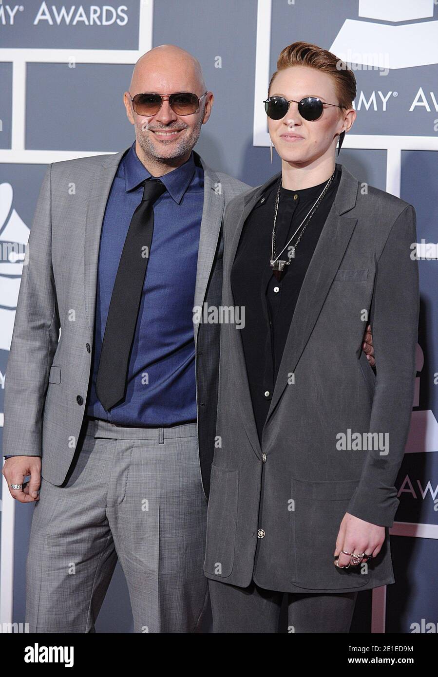 Ben Langmaid and Elly Jackson of La Roux arriving at the 53rd Annual ...