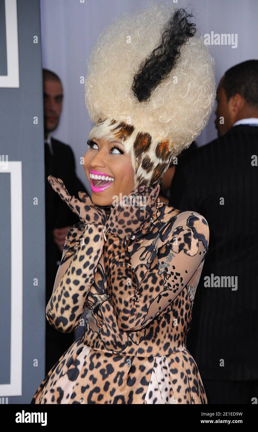 Nicki Minaj arriving at the 53rd Annual Grammy Awards held at the ...