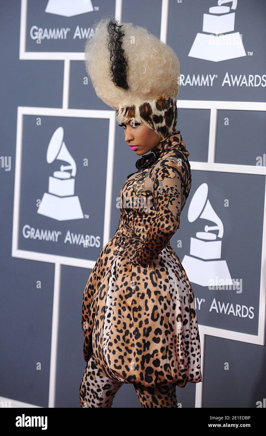 Nicki Minaj arriving at the 53rd Annual Grammy Awards held at the ...