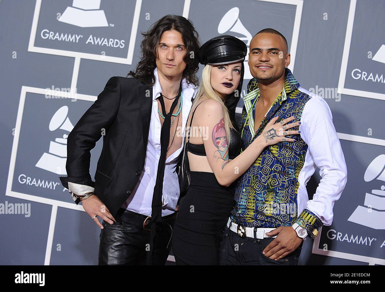 Zander Bleck, Porcelain Black and Mohombi arriving at the 53rd Annual ...
