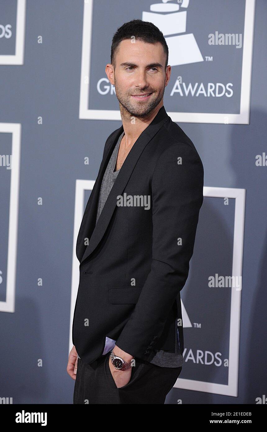 Adam Levine arriving at the 53rd Annual Grammy Awards held at the ...