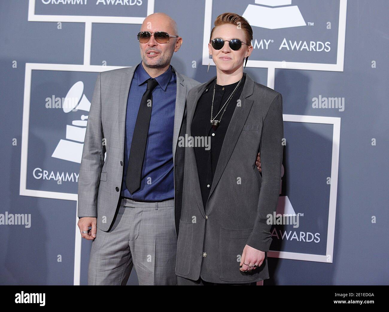 Ben Langmaid and Elly Jackson of La Roux arriving at the 53rd Annual ...