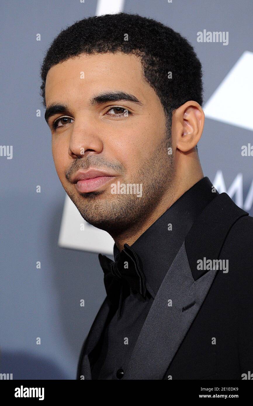 Drake arriving at the 53rd Annual Grammy Awards held at the Staples ...