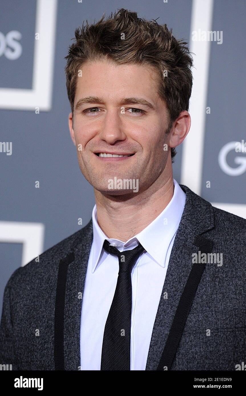 Matthew Morrison arriving at the 53rd Annual Grammy Awards held at the ...