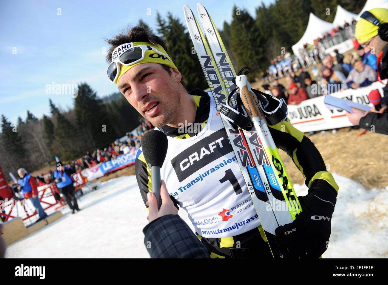 Christophe Perrillat of France during the Transjurassienne in Premanon ...