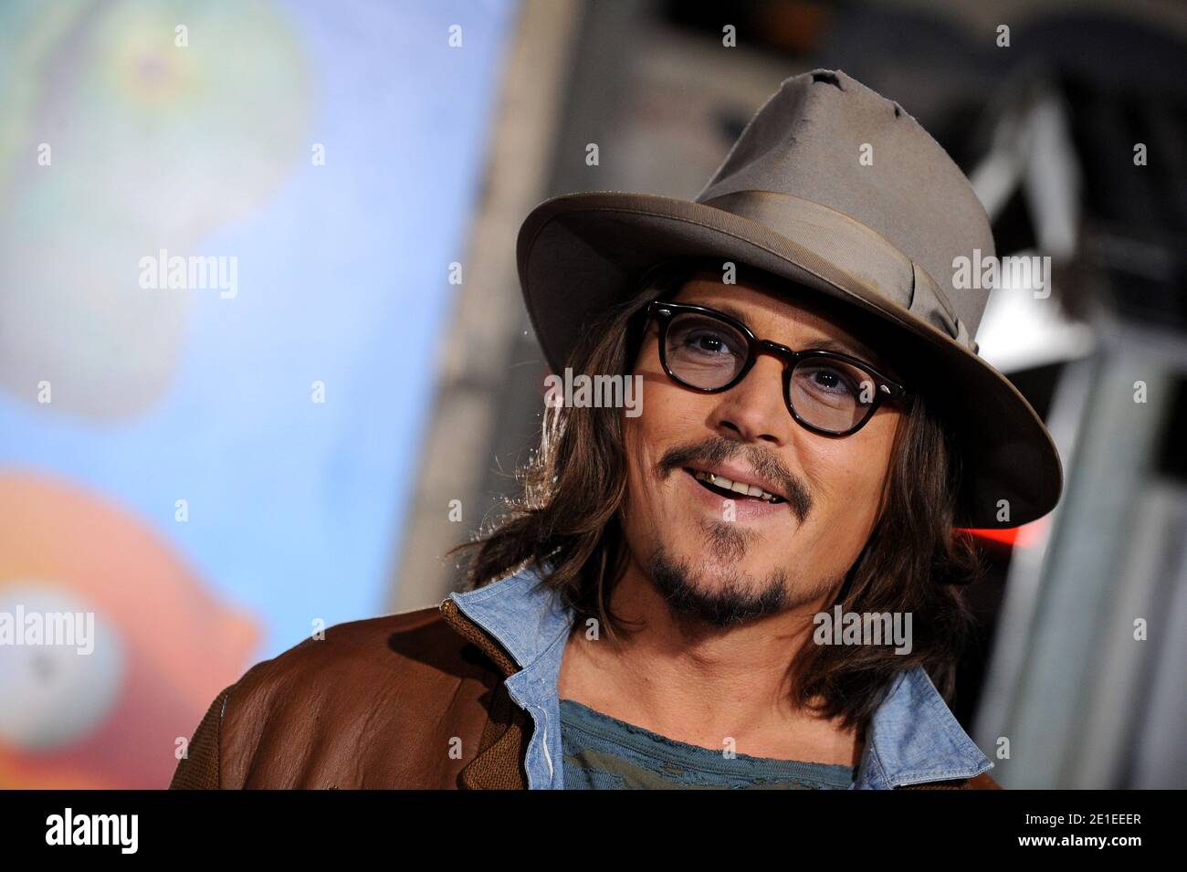 Johnny Depp arriving at the premiere of Paramount Pictures 'Rango' in ...
