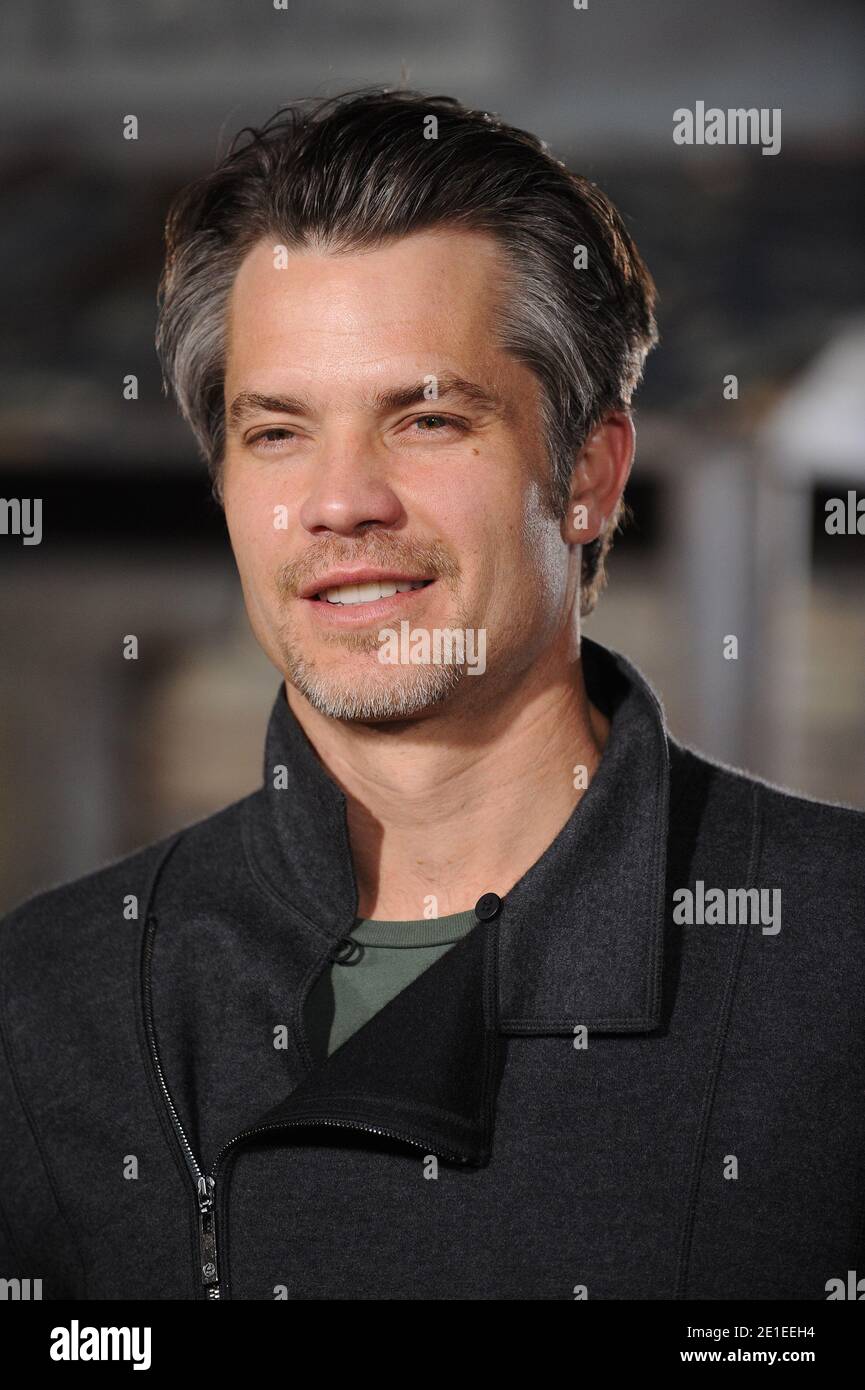 Timothy Olyphant arriving at the premiere of Paramount Pictures 'Rango ...