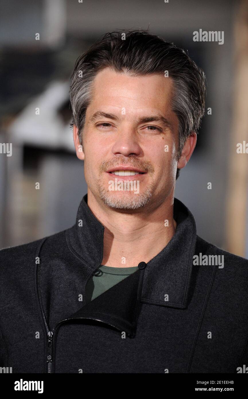 Timothy Olyphant arriving at the premiere of Paramount Pictures 'Rango ...