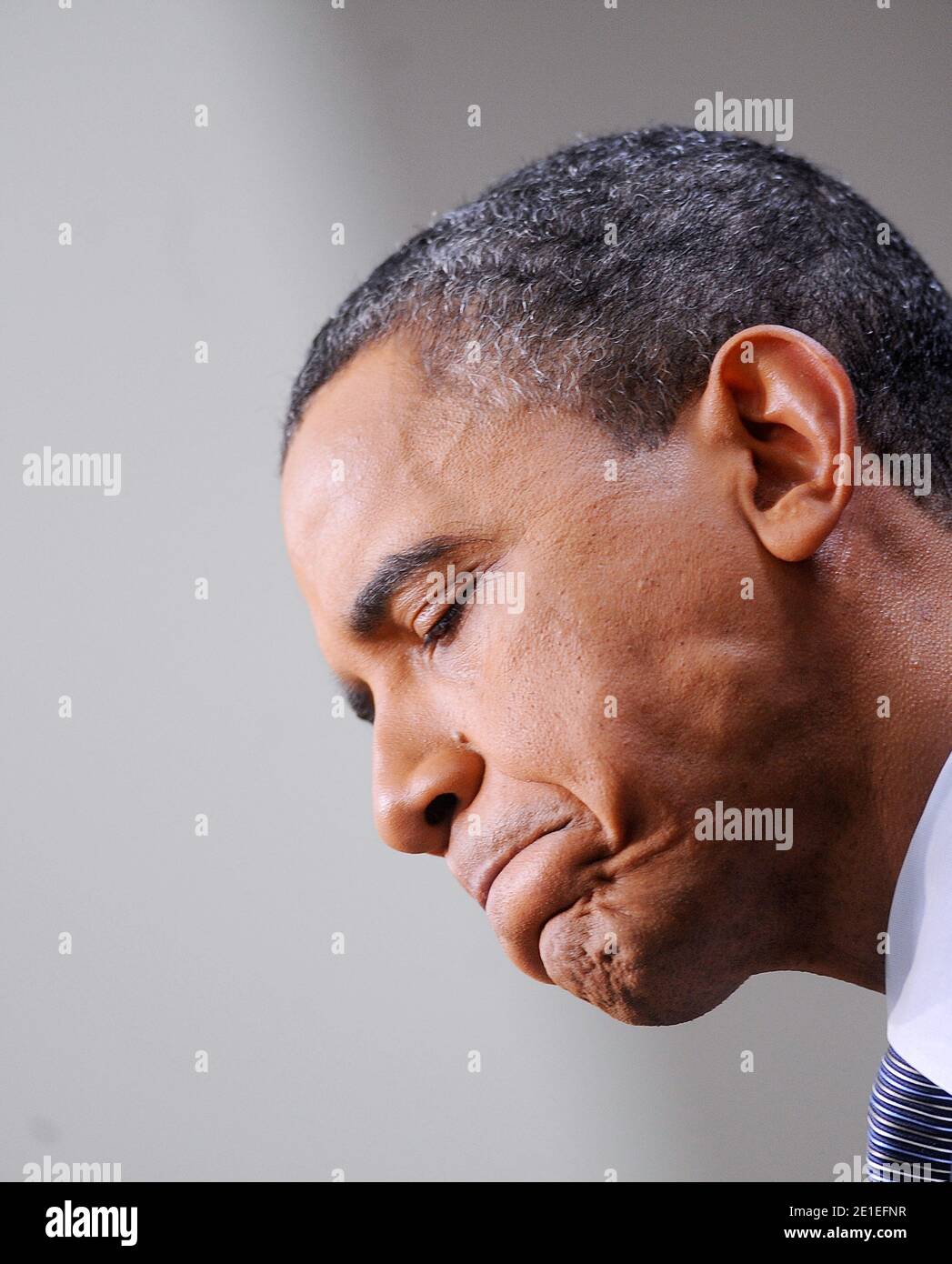 US President Barack Obama gives a press conference on the South Court ...