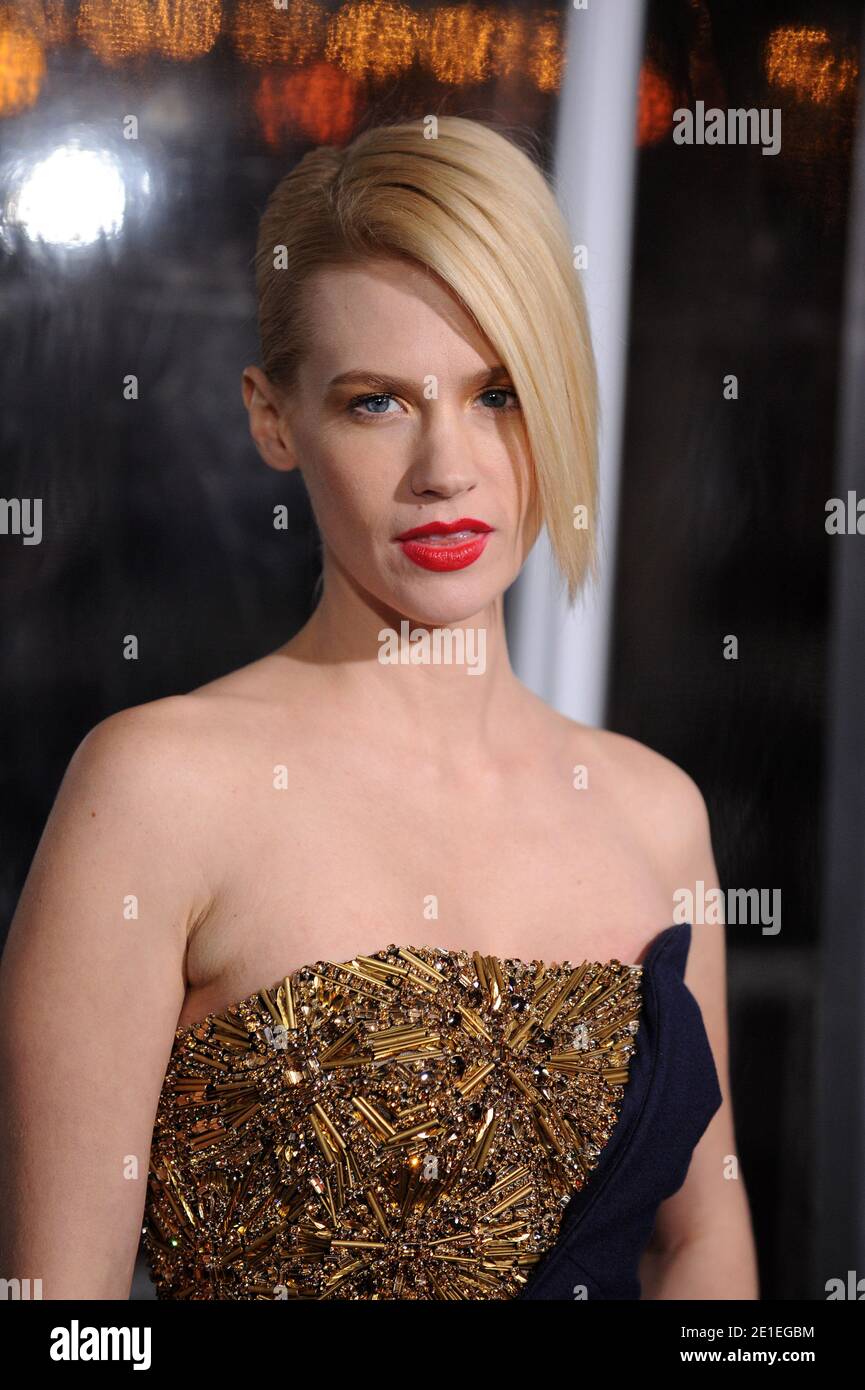 January Jones arrives at Warner Bros. Los Angeles Premiere of 'Unknown ...