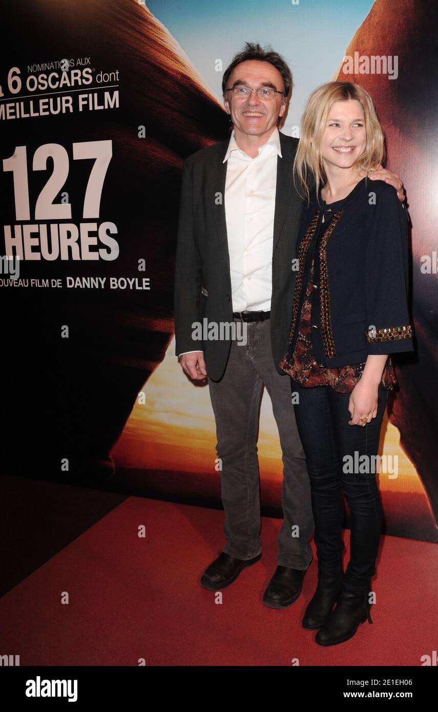 Director Danny Boyle and actress Clemence Poesy attend the premiere of ...