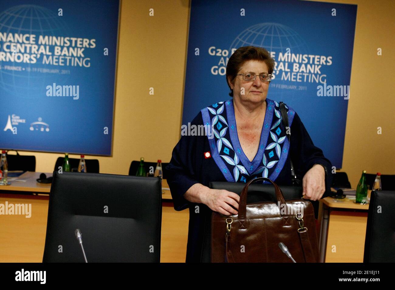 Central Bank of South Africa Governor Gill Marcus is pictured during ...