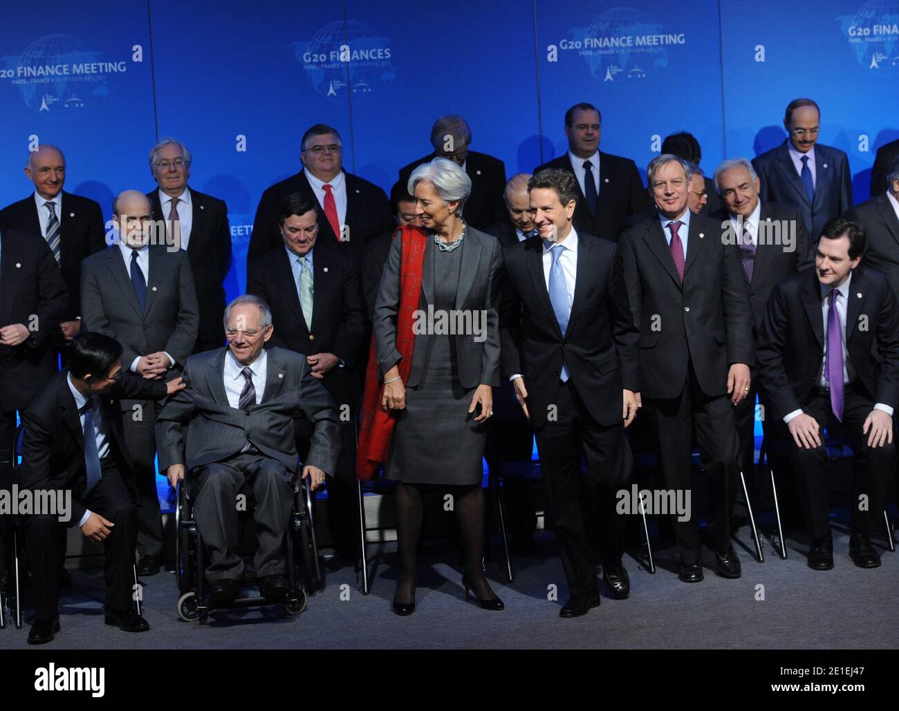 1st round French Finance Minister Christine Lagarde, Us Finance ...