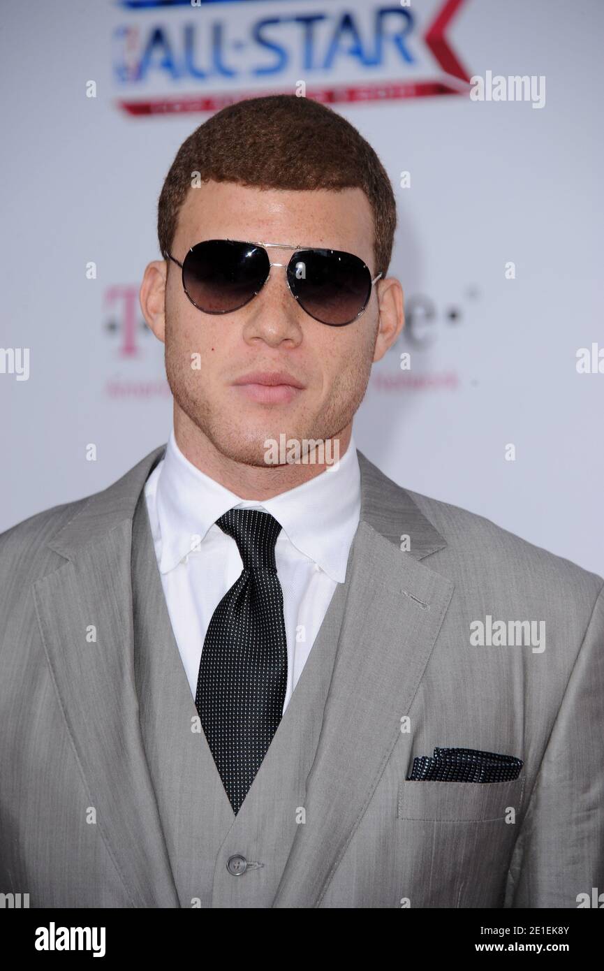 Blake Griffin arriving at the 2011 NBA All-Star Game held at the ...