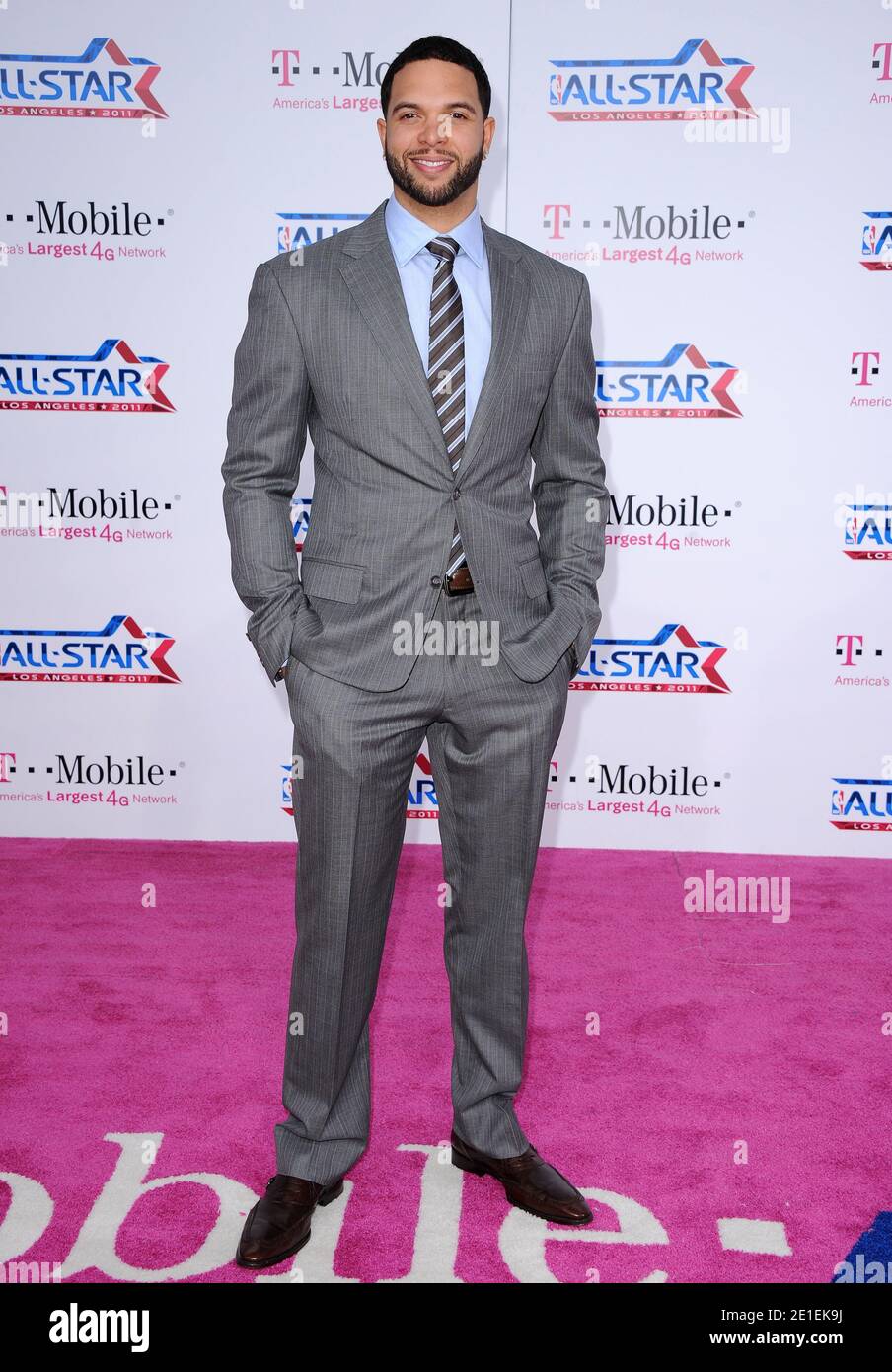 Deron Williams arriving at the 2011 NBA All-Star Game held at the ...