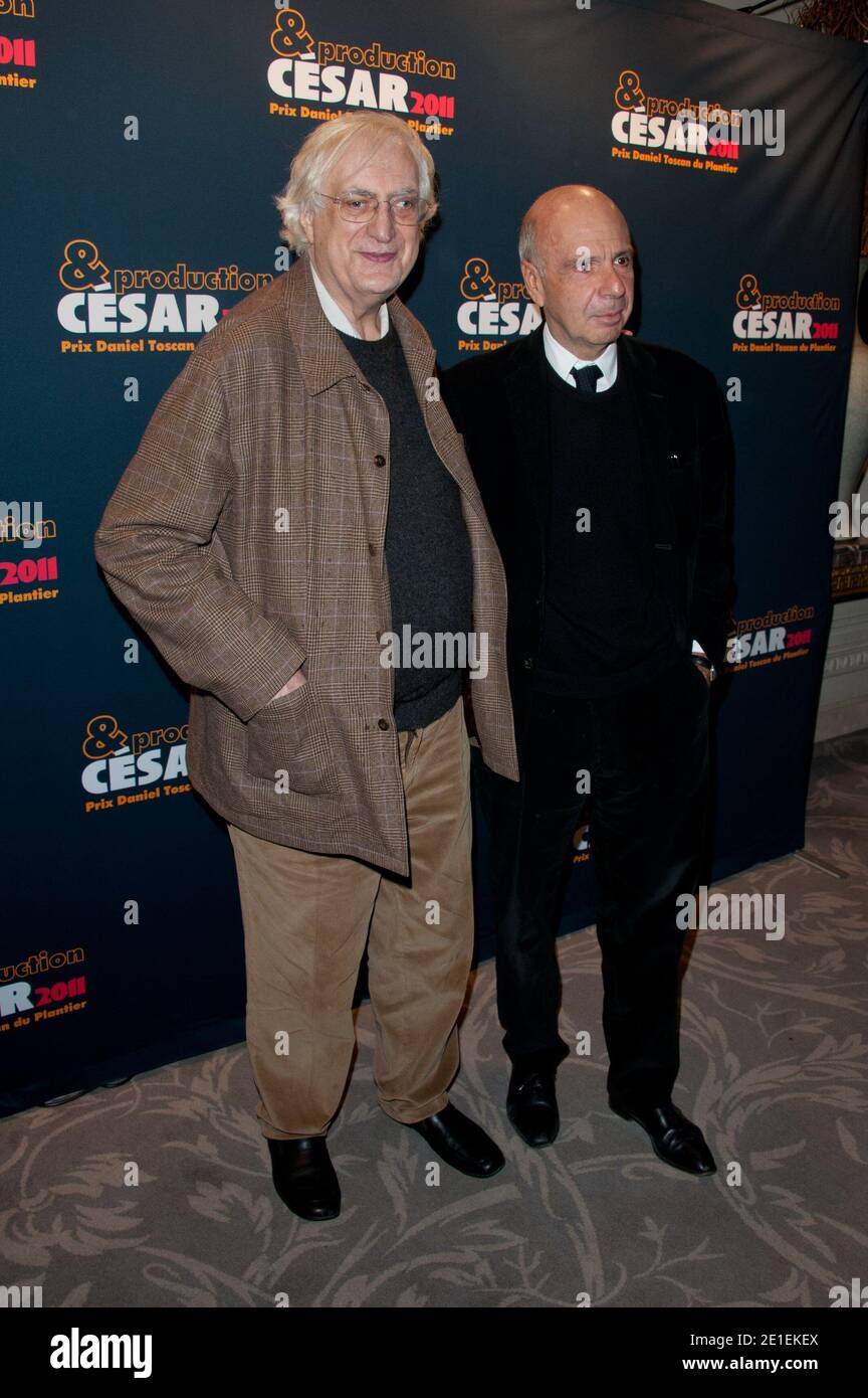 Producers Bertrand Tavernier and Alain Sarde attending the diner for ...