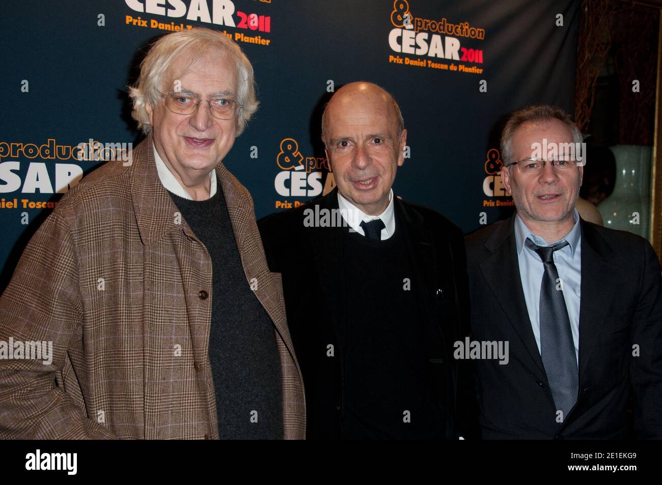 Producers Bertrand Tavernier and Alain Sarde attending the diner for ...