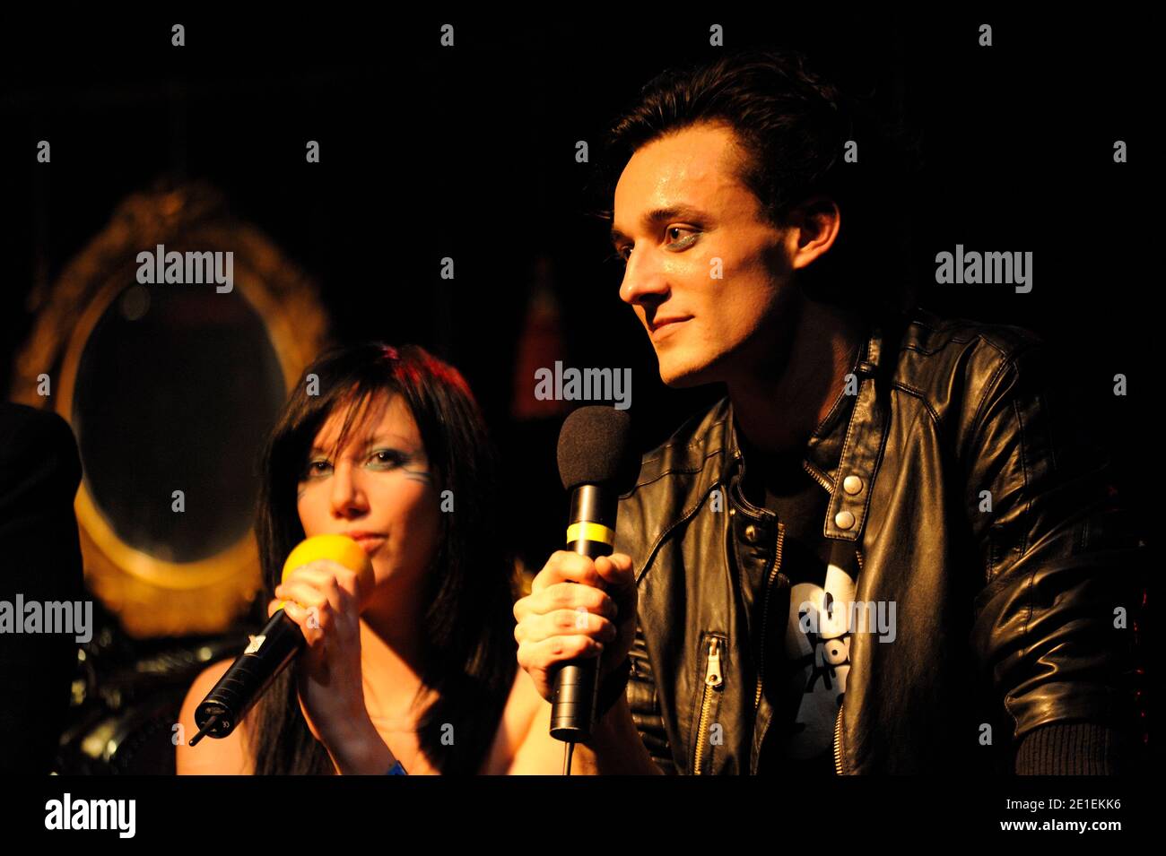 Puss in Boots performing live on stage at the Olympia during the ...