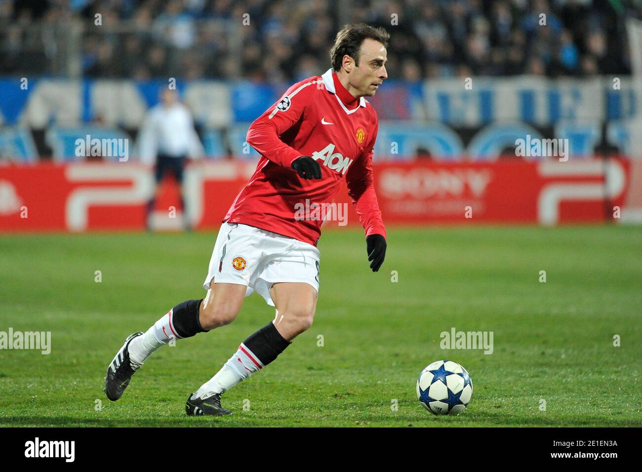 Dimitar Berbatov of Man Utd during the Champions League match between ...