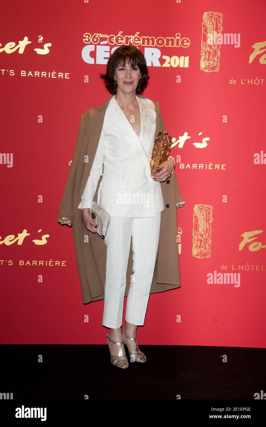 Anne Alvaro arriving at the Gala Diner following the 36th Cesar ...