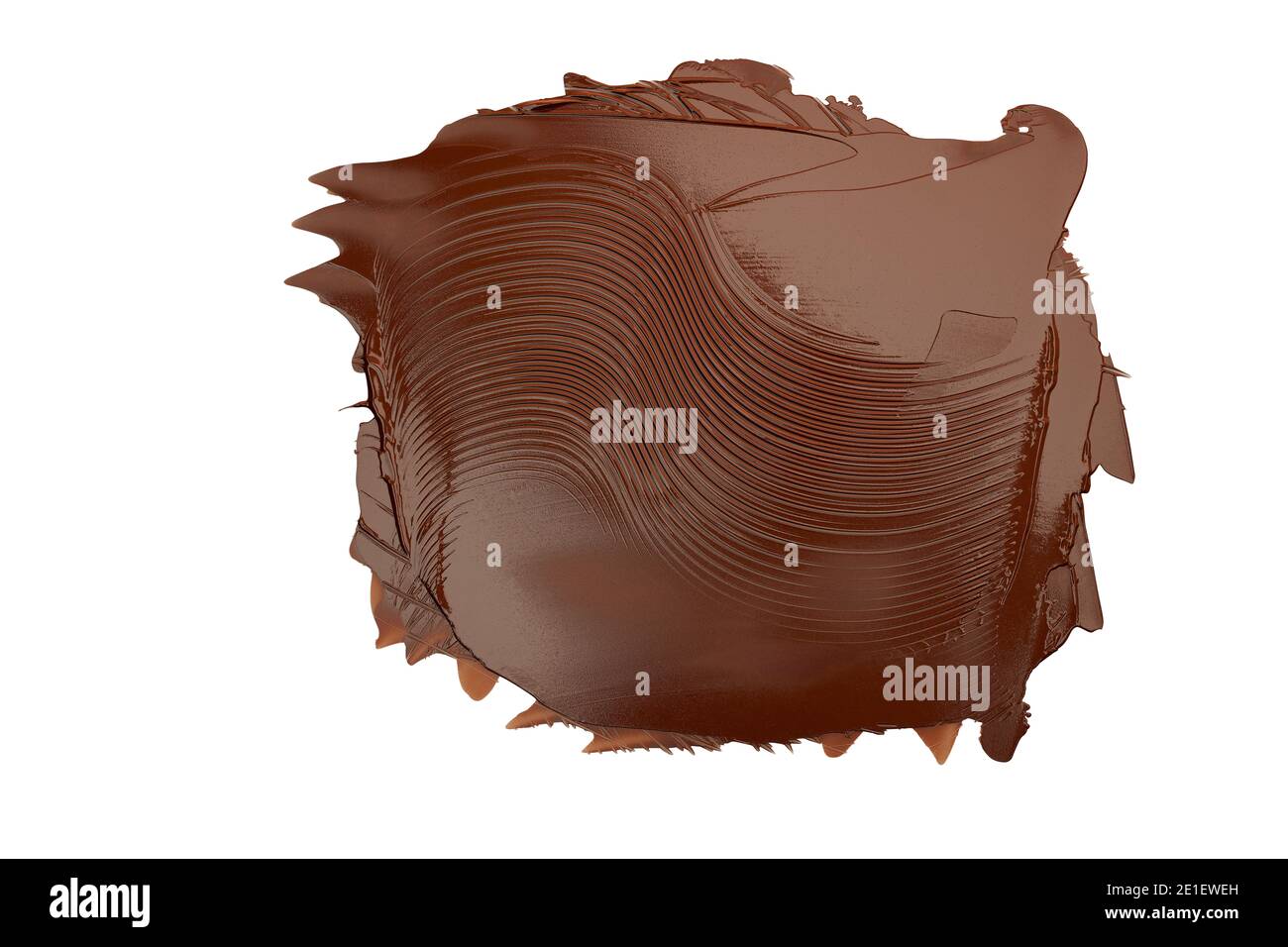 Large brown foundation smear Stock Photo - Alamy
