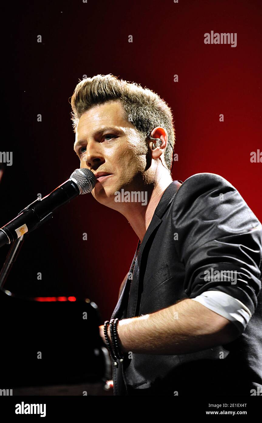 French singer Michael Hernandez performs live at L'Olympia in Paris ...