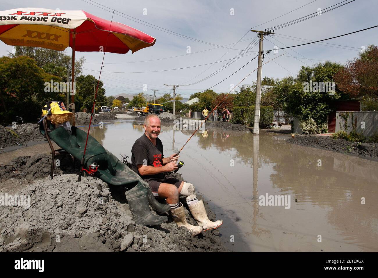 7 days on from the earthquake - Keeping his sense of humour, Avonside ...