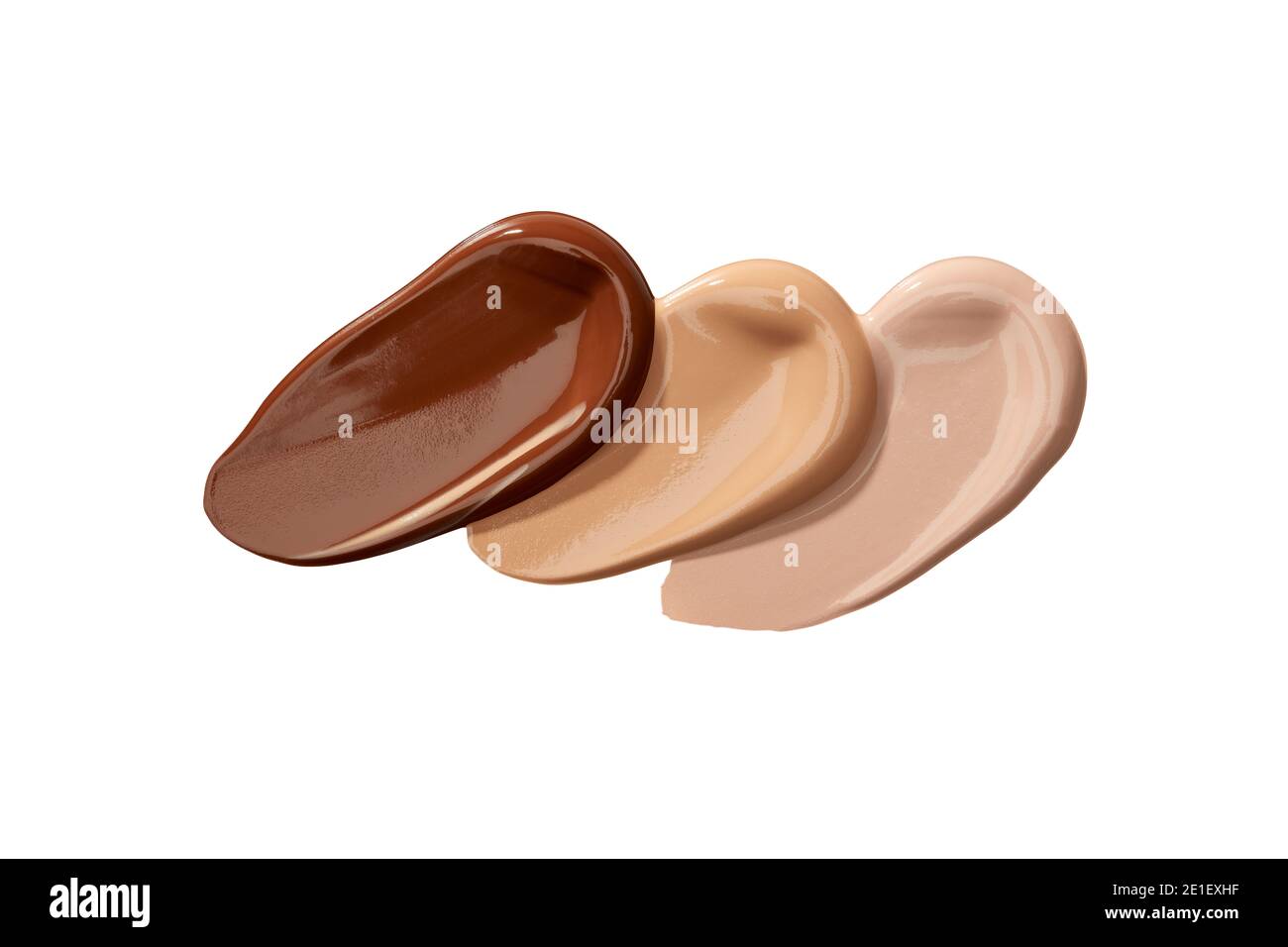 Colored foundation smears Stock Photo - Alamy