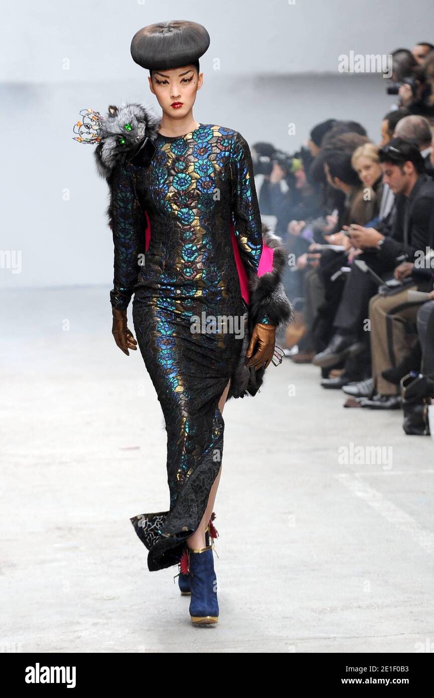 A model walks the runway for Manish Arora Fall-Winter 2011/2012 Ready ...