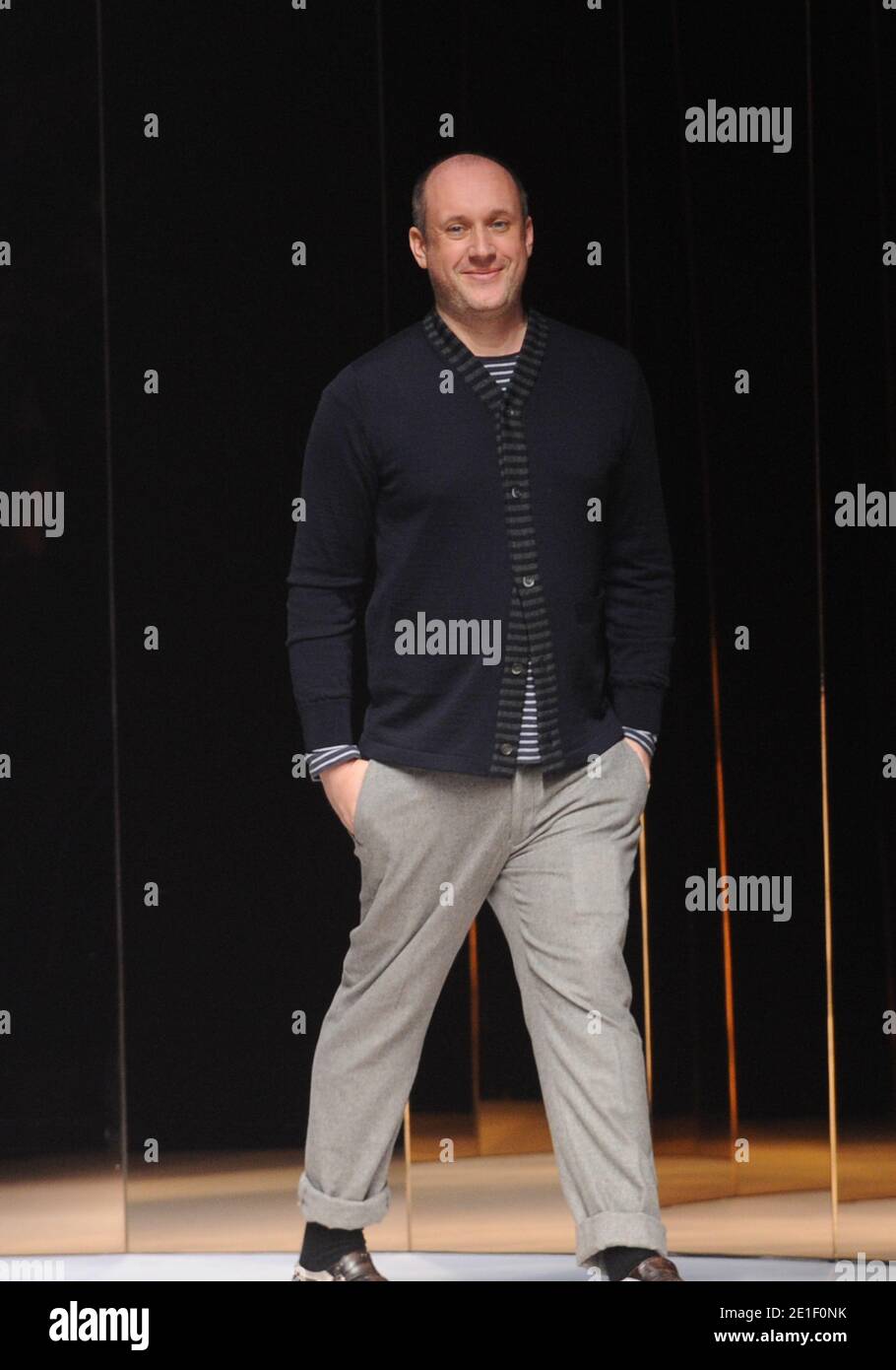 The designer Peter Copping is pictured at the end of Nina Ricci Fall ...