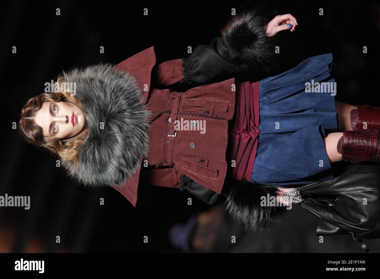 A model displays a creation designed by John Galliano for Christian ...