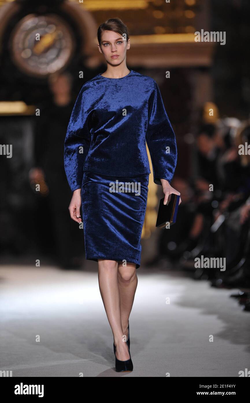A model displays a creation designed by Stella McCartney for her Fall ...
