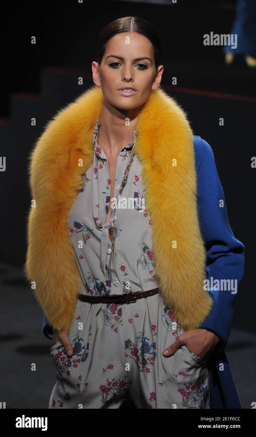 A model displays a creation by designer Sophie Albou for Paul and Joe ...